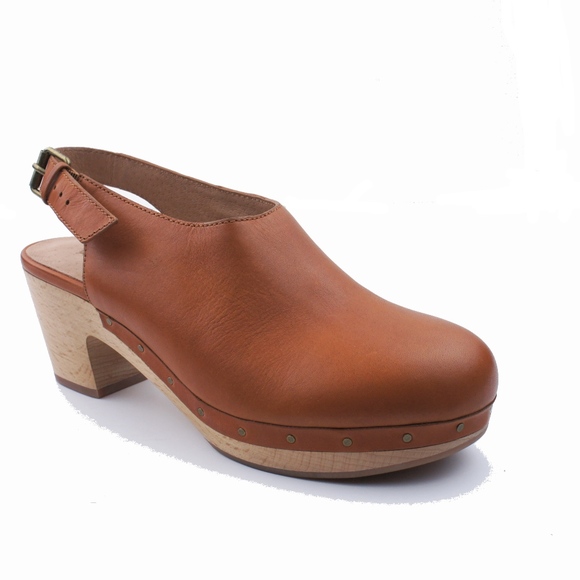 Madewell | Shoes | New Madewell Marlo Slingback Clogs English Leather ...